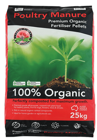 POULTRY PELLETS AUS CERT 25KG TERRA FIRMA – Kennaughs Garden Centre